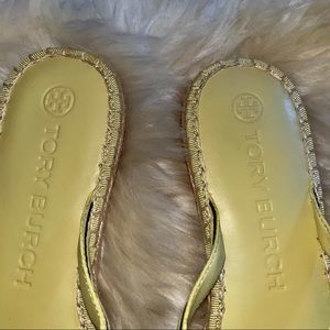 Tory Burch | Shoes | Tory Burch Ribbon Thong Espadrille Butter Yellow ...